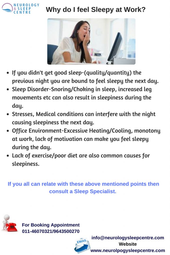 Why do we feel Sleepy when at Work – Neurology & Sleep Centre